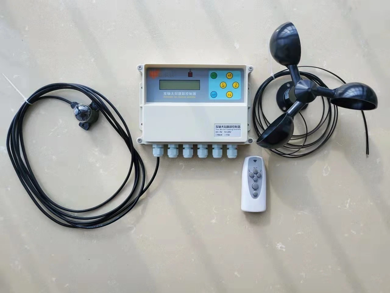 Dual Axis Solar Tracker Controller Sun Tracker With Wind Sensor Sun Tracking Controller System ...