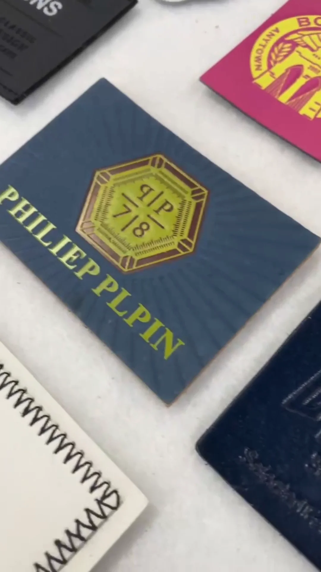 Custom Heat Press Blank Leather Patches Leatherette Clothing Logo Iron ...