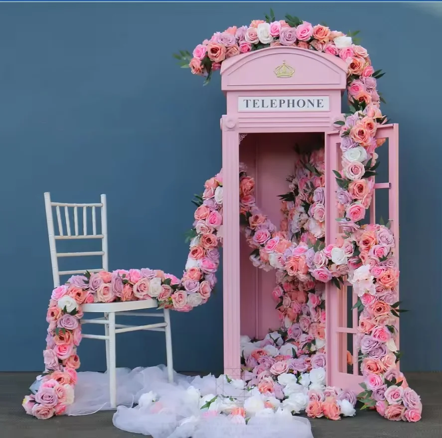 Europe Style London Classic White Telephone Booth for Weddings