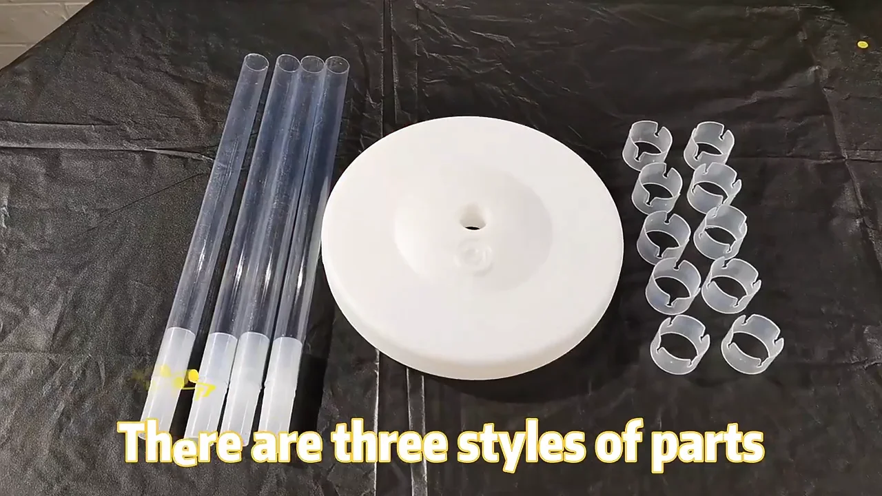 Yachen Pvc 1.5m Balloon Columns Stand Kit Balloon Holder Display Rack ...