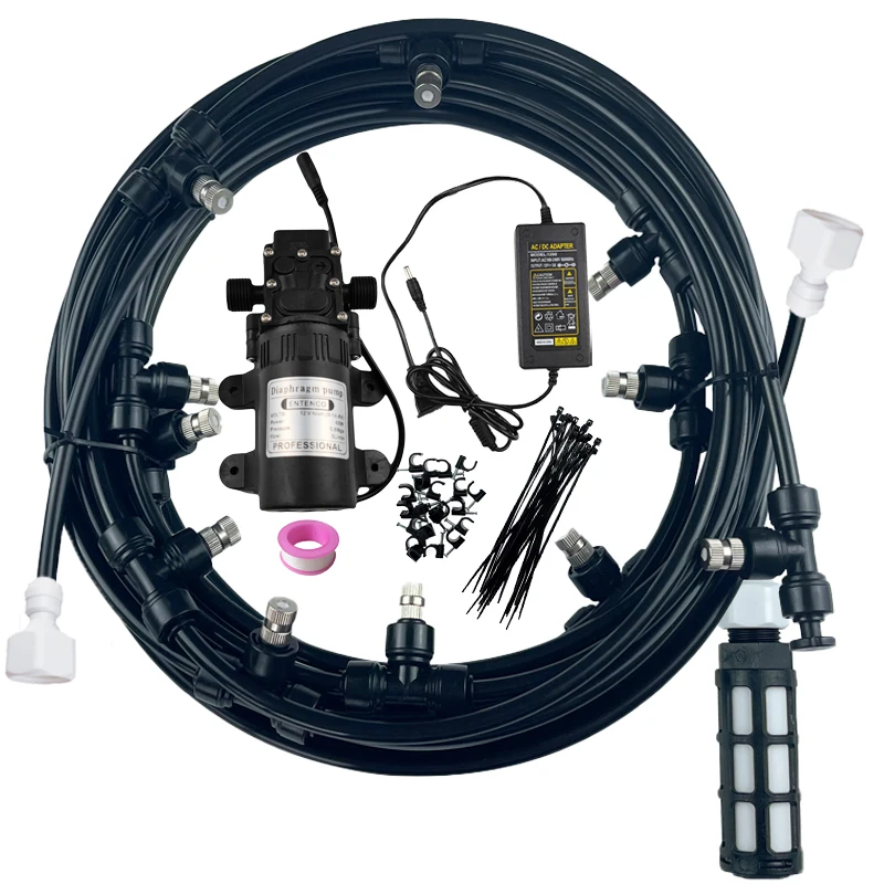 Low Pressure Misting System with Timer Metal Mist Cooling System Fog ...