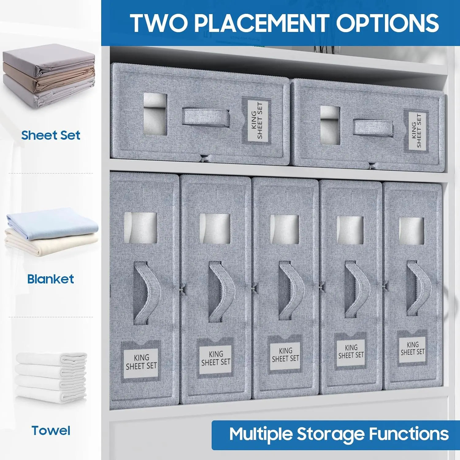Efficient Bed Sheet Organizers - Foldable Storage Solutions