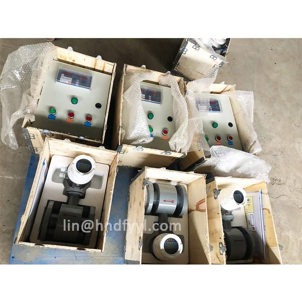 Batch Liquid Control Rs485 Magnetic Flow Meter Solenoid Valve Water ...