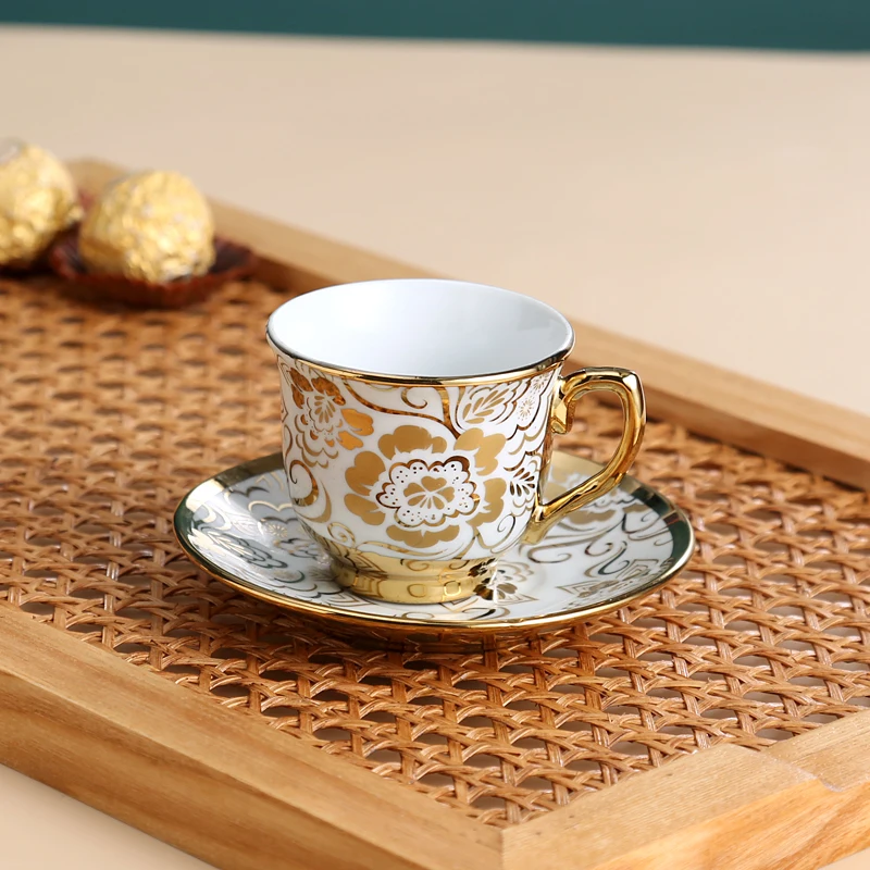 Arabic Ceramic Mugs - European Luxury Coffee Table Set