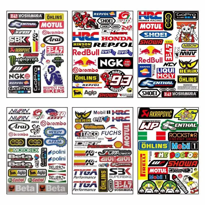 Autocollants Pour Motos Motorcycle Body Motocross Graphics Decals ...