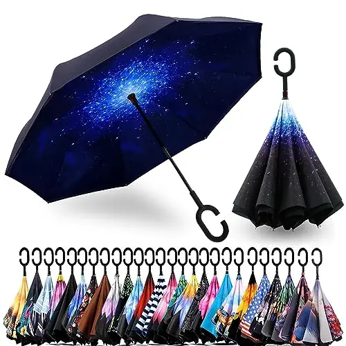 Inverted Reverse Umbrella - Extra Large Double Canopy