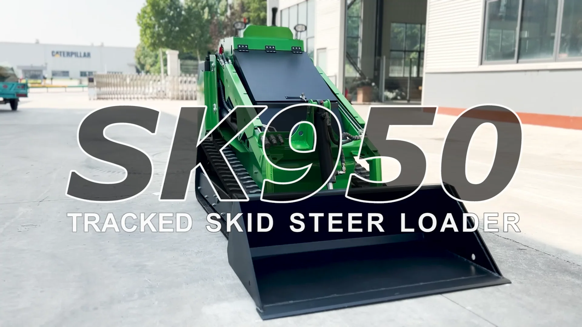 350kg Mini Track Skid Steer Loader Sk950 Tree Grinder Small Mini Skid ...