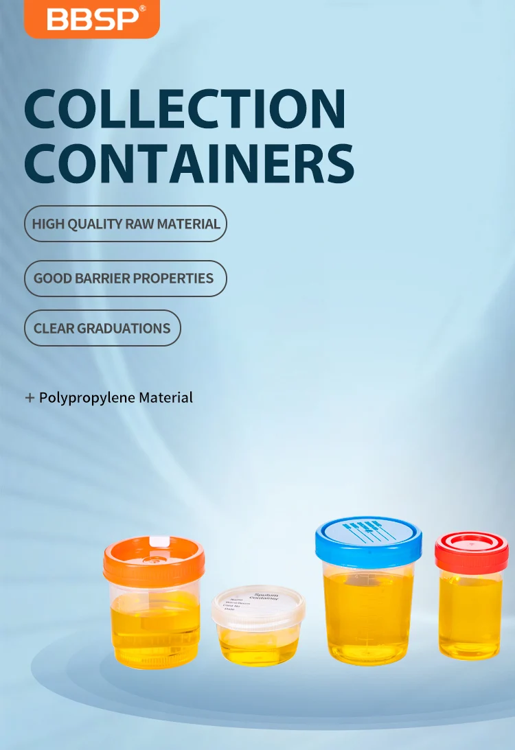 120ml Sterile Graduated Urine Collection Container Specimen Sample Cup ...