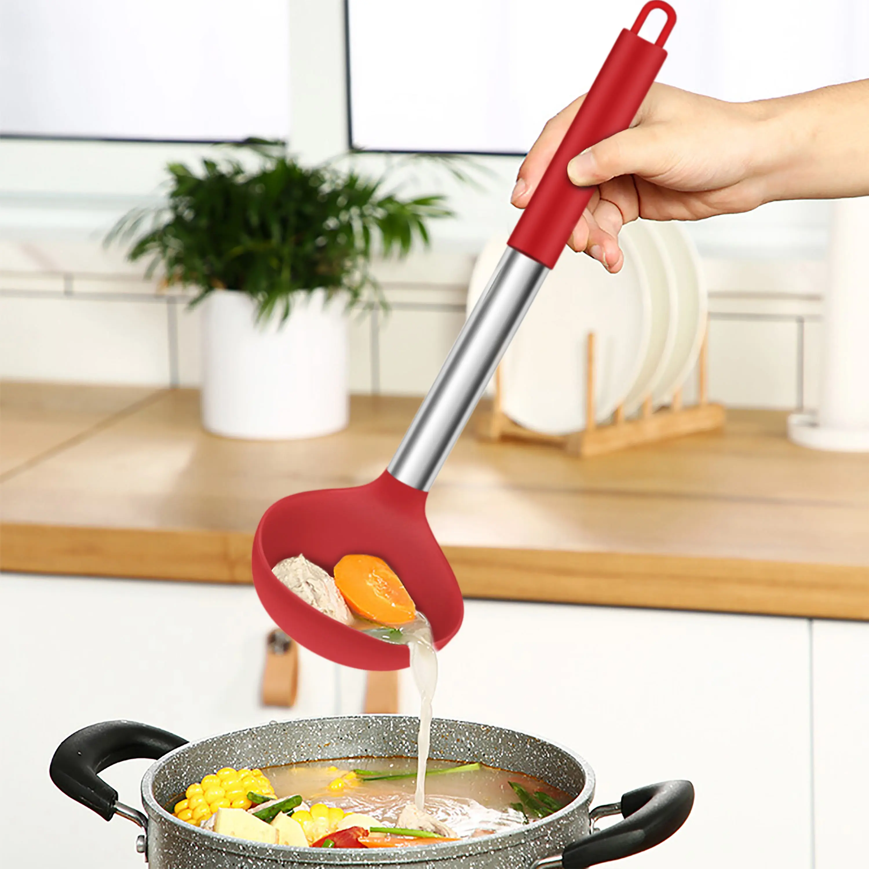 Custom High Quality Heat Resistant Cookware Kitchen Set Silicone ...