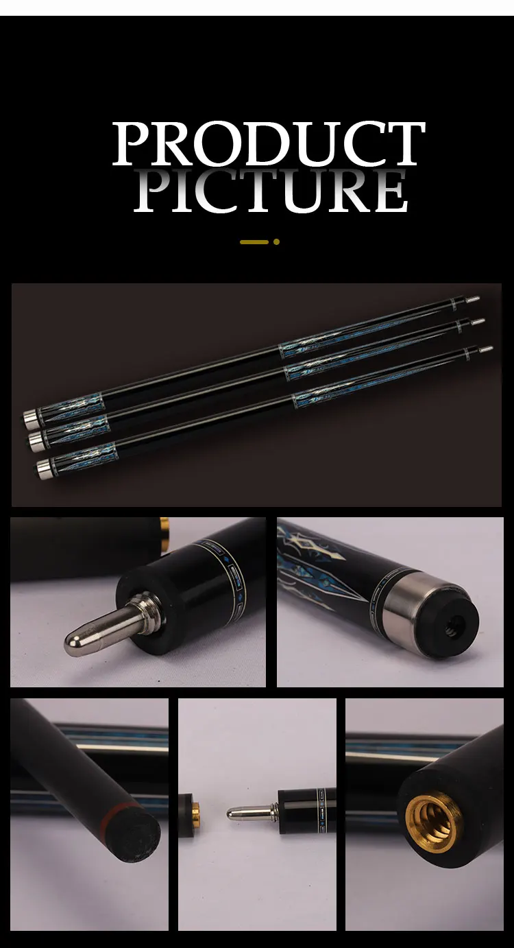 NO.13-2 Cai Jue Carbon Fiber 1/2 Split Cue Stick for Pool – OEM ...