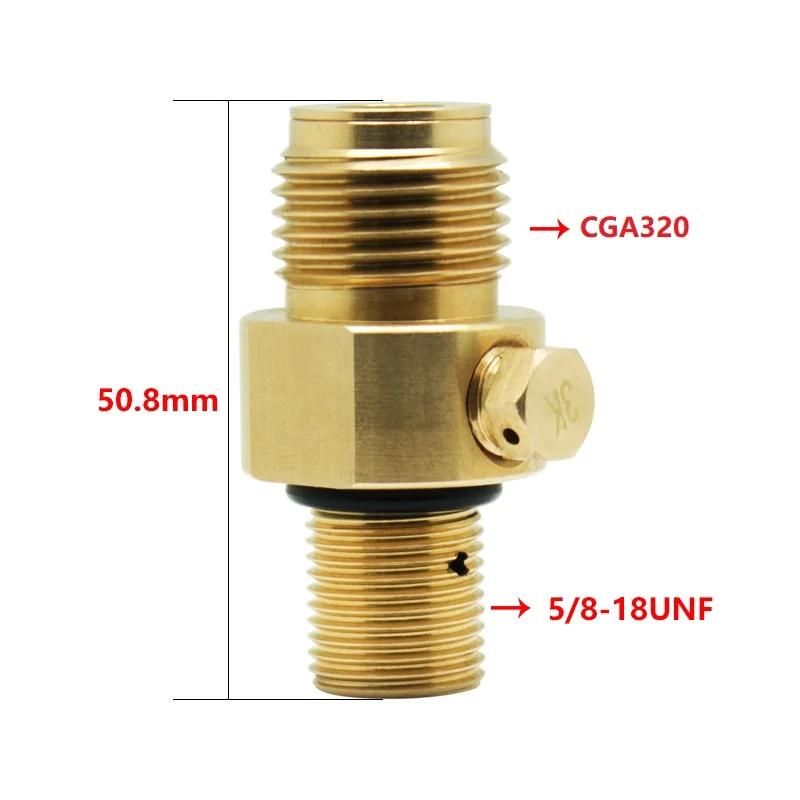 CO2 Soda Valve - Small Pin Valve Thread M18X1.5 for Australia