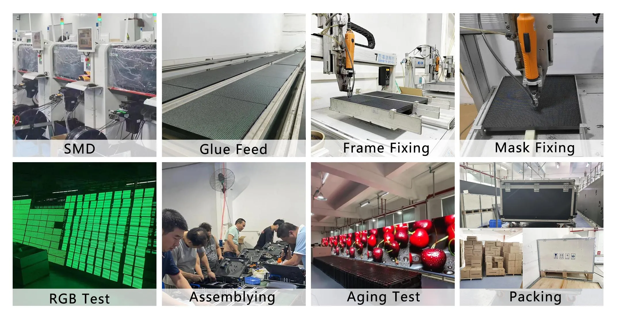 High Quality Indoor Fixed Installation Full Color P4 Digital Signage ...