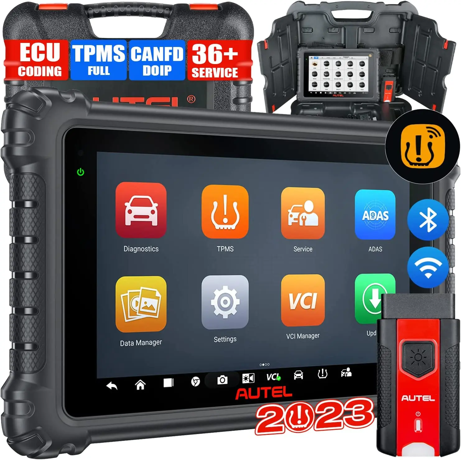 Autel Ms906 Pro Ts 33+ Services Oe All System Obd2 Complete Tpms ...