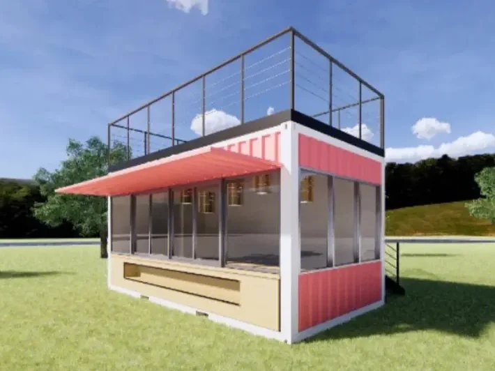 Factory Manufacture Various Coffee Ice Cream Prefab Container Shop ...