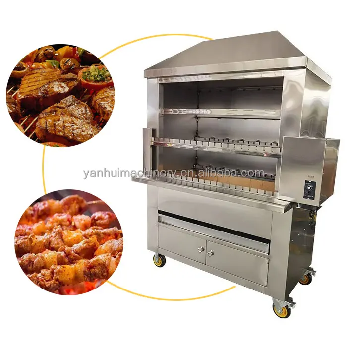 Stainless Steel Electrical Automatic Motor Rotisserie Roast Lamb ...
