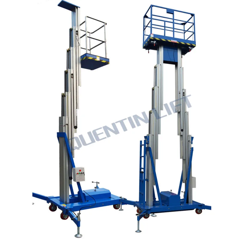 Aluminum Lift High-altitude Telescopic Mast Lifting Platform Indoor and ...