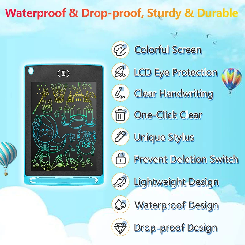 Zxx866 Children Clipboard Fluorescence Led Writing Board Magic Drawing ...