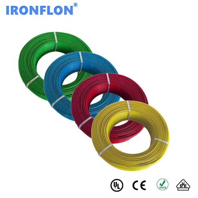 Manufacturers 2024 Ironflon Ptfe Electrical Wire Ul 10393 16awg Grounded Pe Sensor Wire High ...