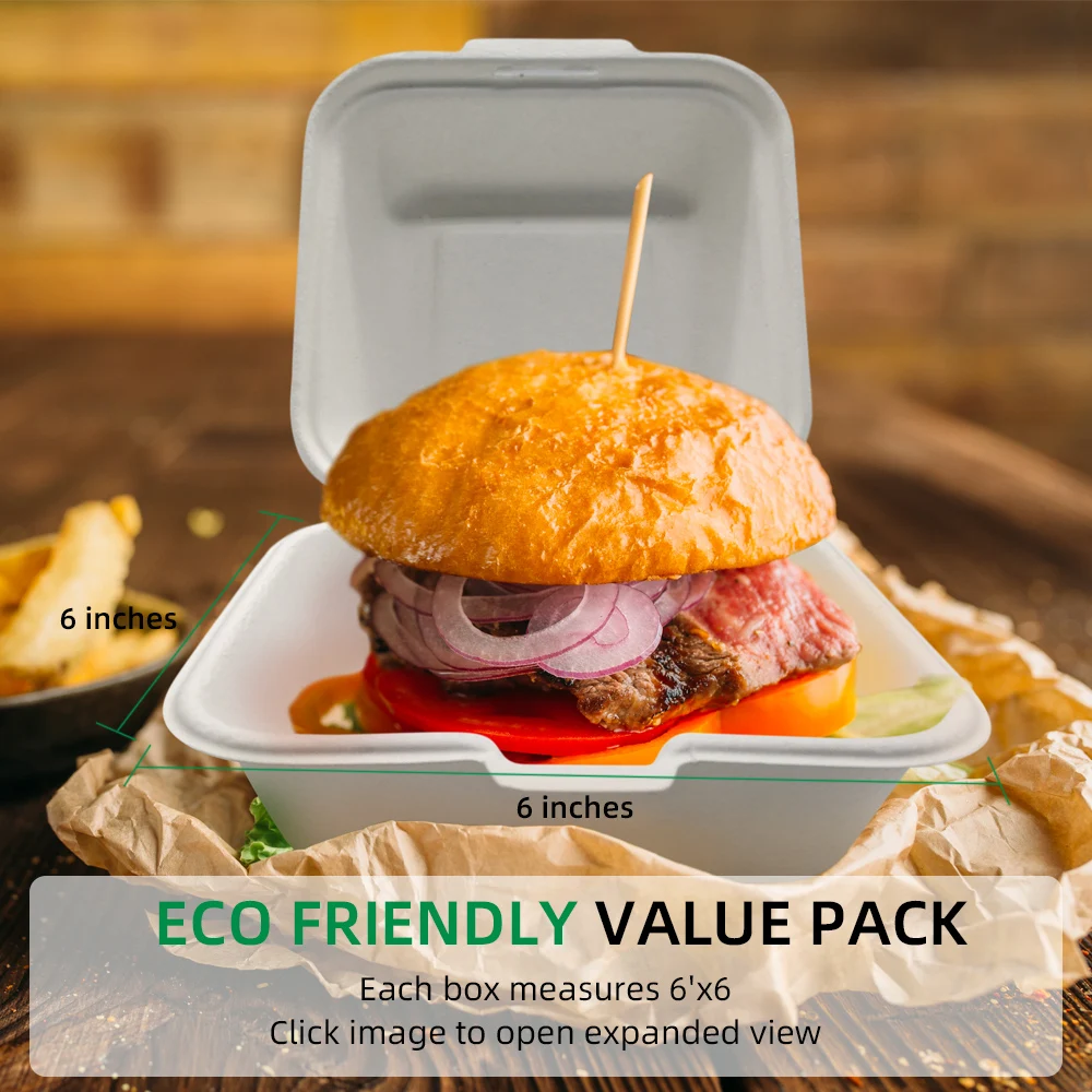 450ml Sturdy Heatable Biodegradable Compostable 6 Inch Bagasse Takeaway ...