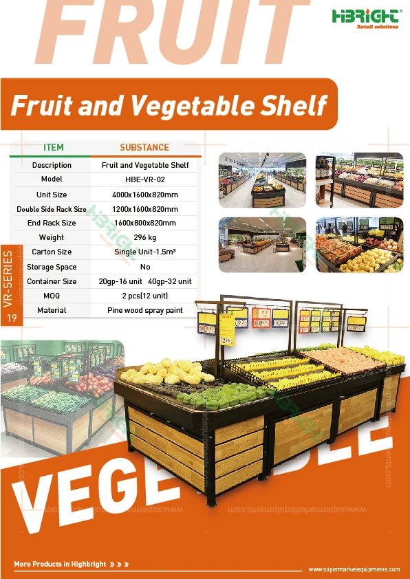 Highbright Wooden Double Sided Multi-Tier Stand Combination Fruit ...
