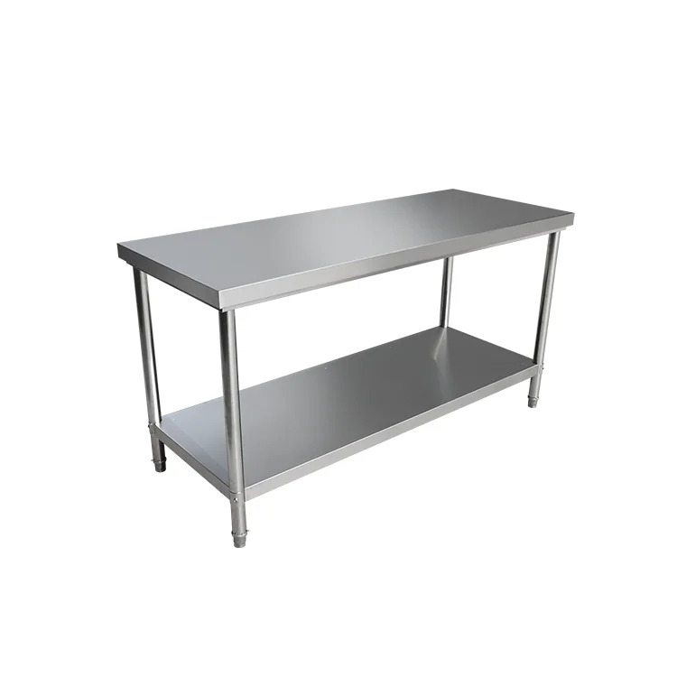 Stainless Steel Commercial Big Size Work Table Food Prep Commercial ...