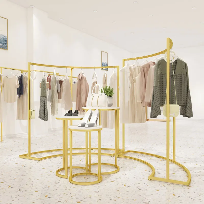 Floor Type Display Frame Of Clothing Store Creative Arc Display High ...