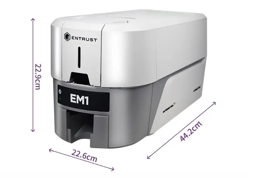 Entrust DATACARD EM1 DulplexSingle Sided Printer Thermal Card Printer ...