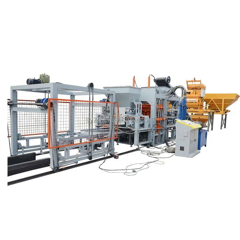 SY Building Concrete Machine Fully Automatic QT5-15 Block Machine Line ...