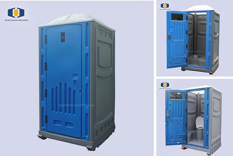 Prefabricated Hdpe Portable Toilet Graphic Design Onsite Inspection ...