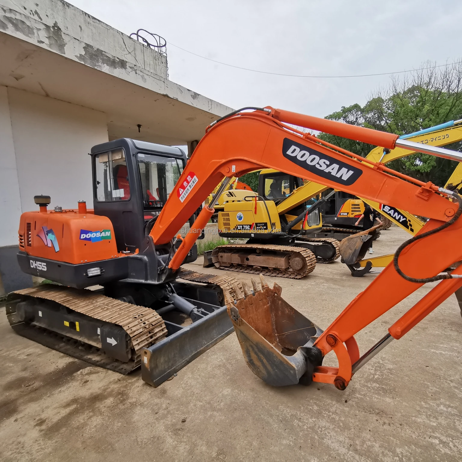 Second Hand Construction Equipment Doosan Dh55 Crawler Excavator ...