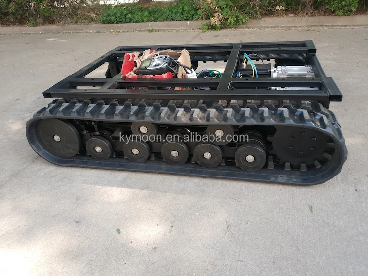 Robot Rubber Track with Pulley Wheel Sprockets for Undercarriage