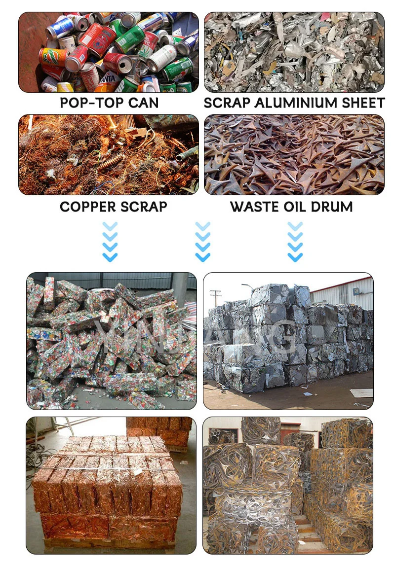 Hydraulic Press Machine For Scrap Iron,Aluminum,Copper,And Metal Scrap ...