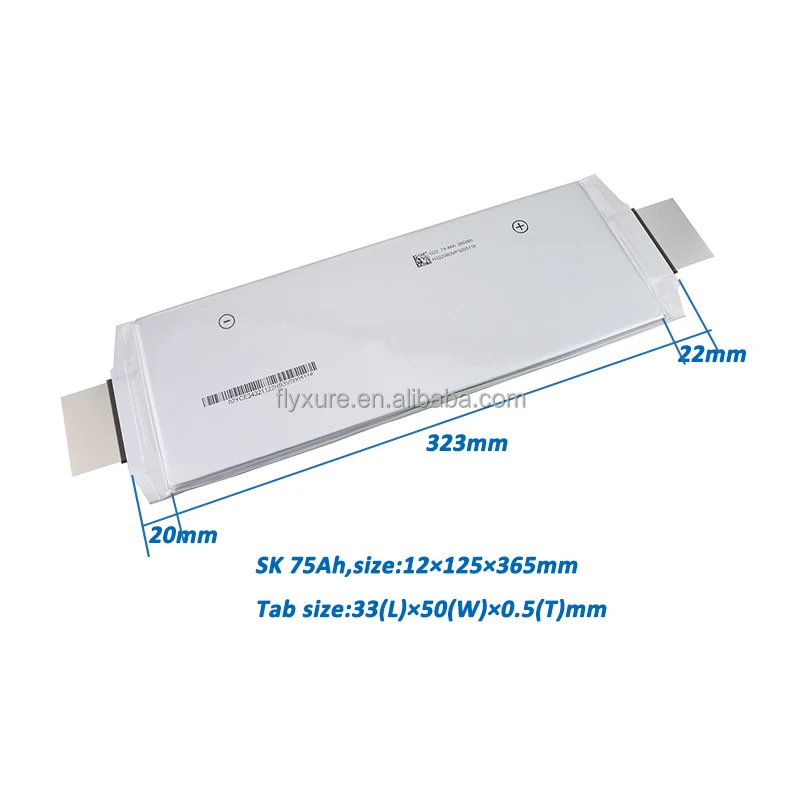 SK Innovation 3.7V 75Ah Pouch Lithium Battery for Electric Vehicles ...