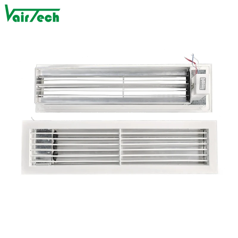 Customized Aluminium Ventilation Grille with Motorized Damper