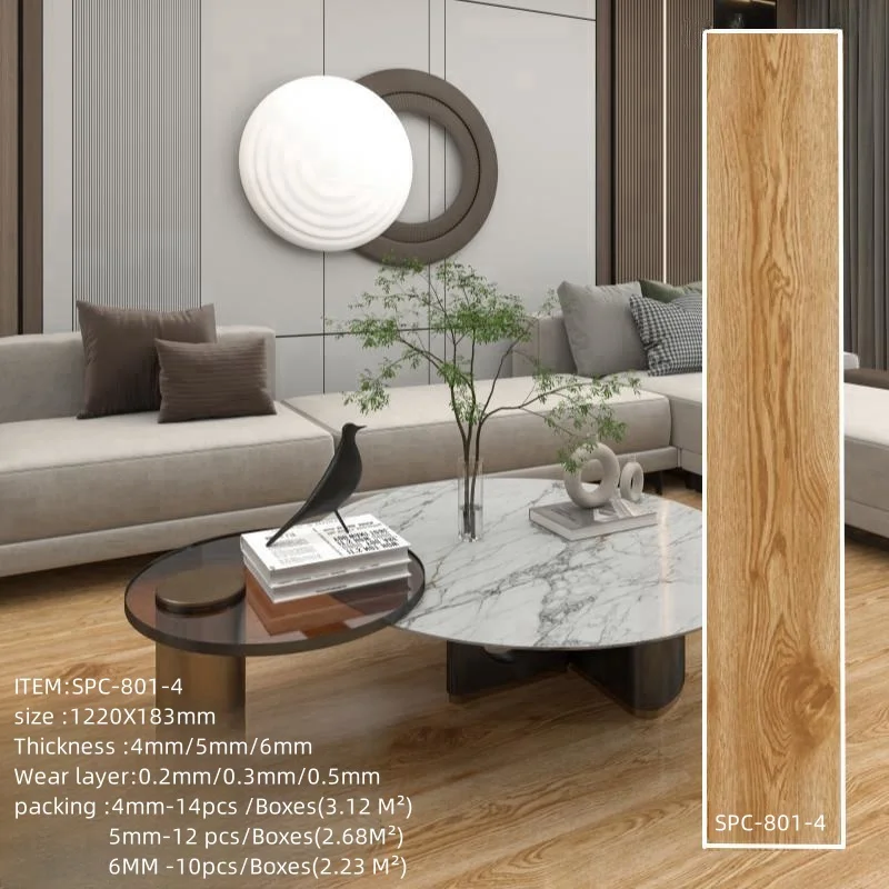 Waterproof Pvc Plastic Interlocking Spc Flooring 4mm Vinyl Virgin ...