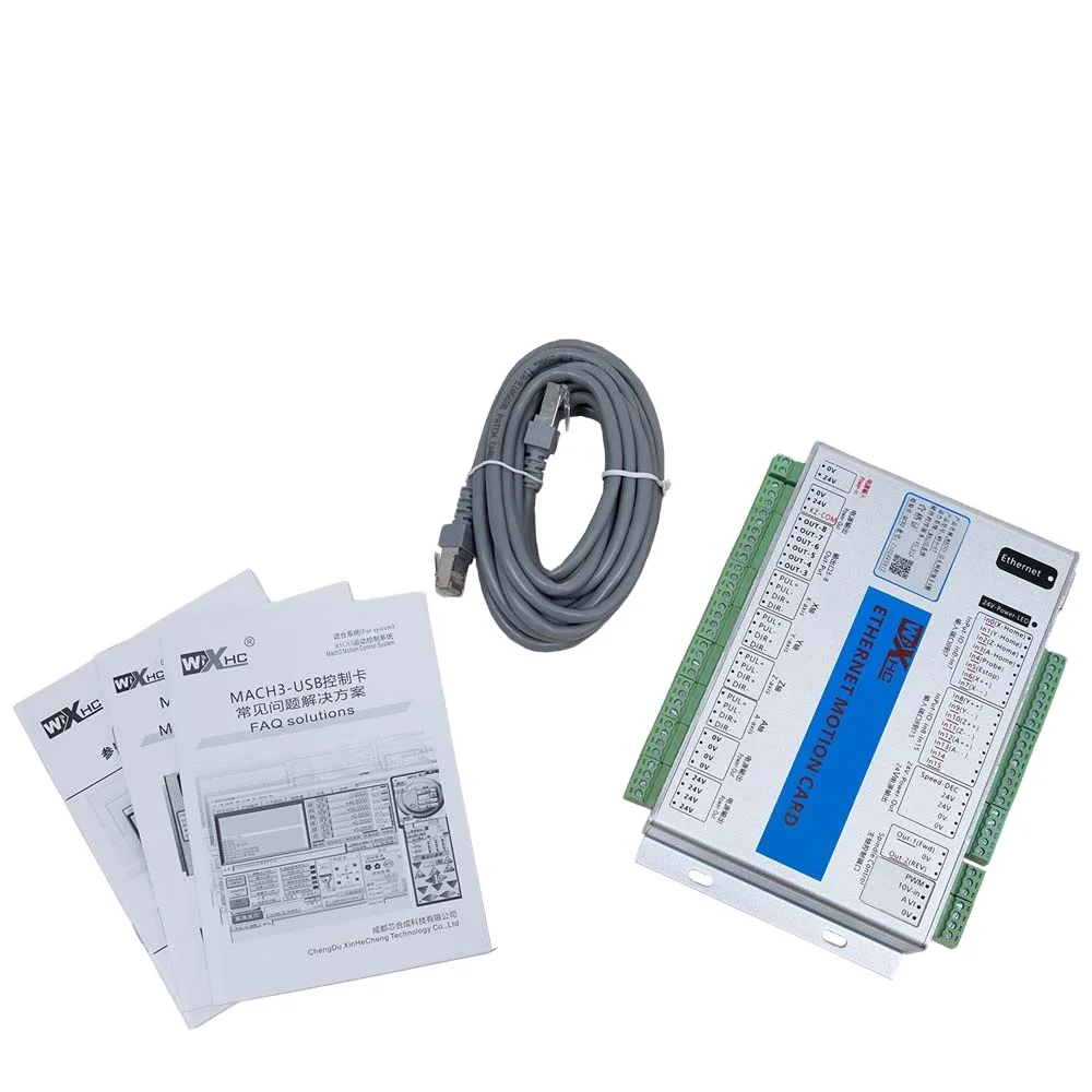 4 Axis Ethernet Port Mach3 Motion Control Card Lan Breakout Board With ...