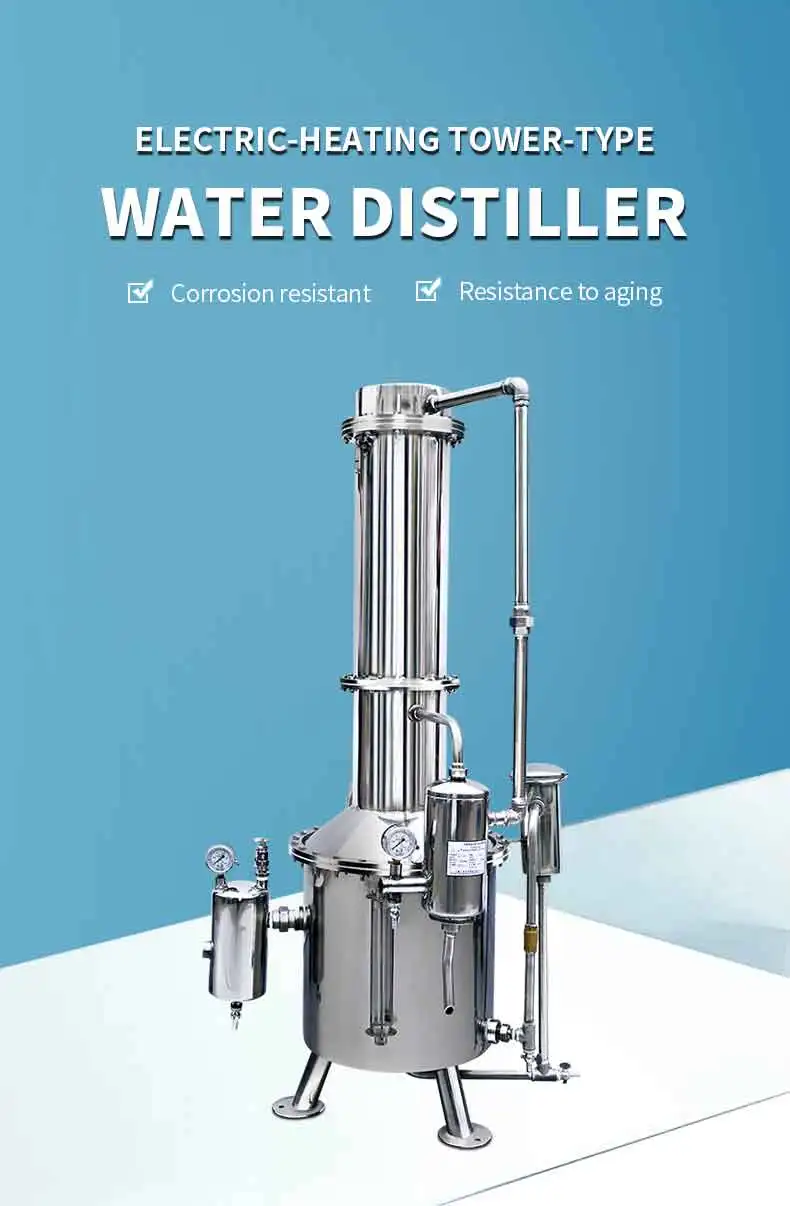 400L Stainless Steel Water Distillation Equipment Large Water Distiller ...