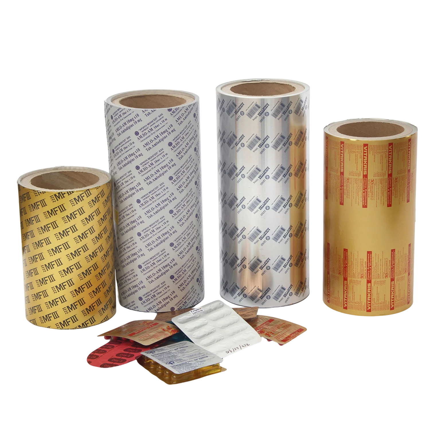 Customized Printed Aluminium Blister Foil for Pharmaceutical Packaging Manufacturer with 24 Years Experience