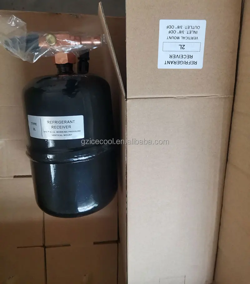 5/8" 10L Refrigerator Vertical Liquid Receiver - 10HP