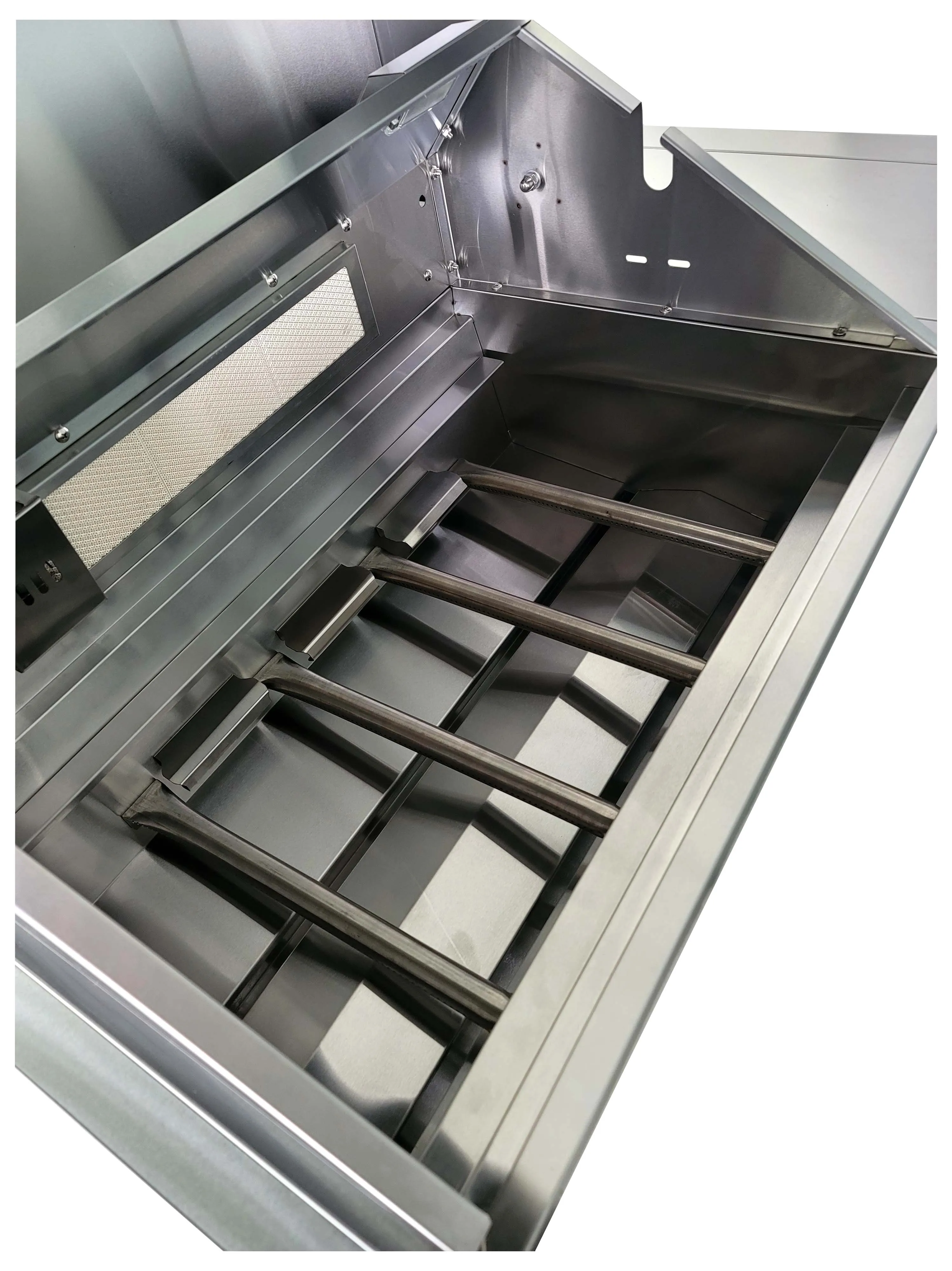 Stainless Steel Outdoor Kitchen 4 burner BBQ with Infrared Back burner ...