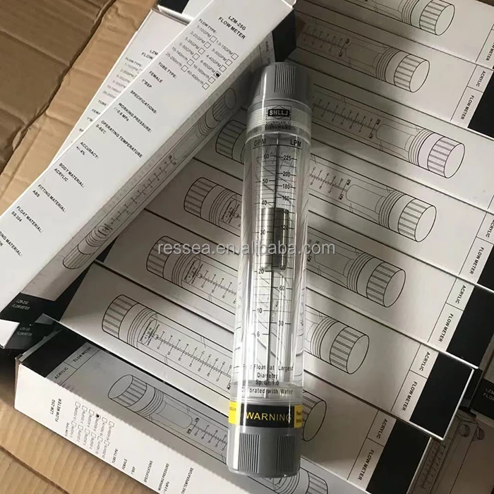 LZS-25 Plastic Pipe Inline Flow Meters Liquid with Female Thread 1 ...