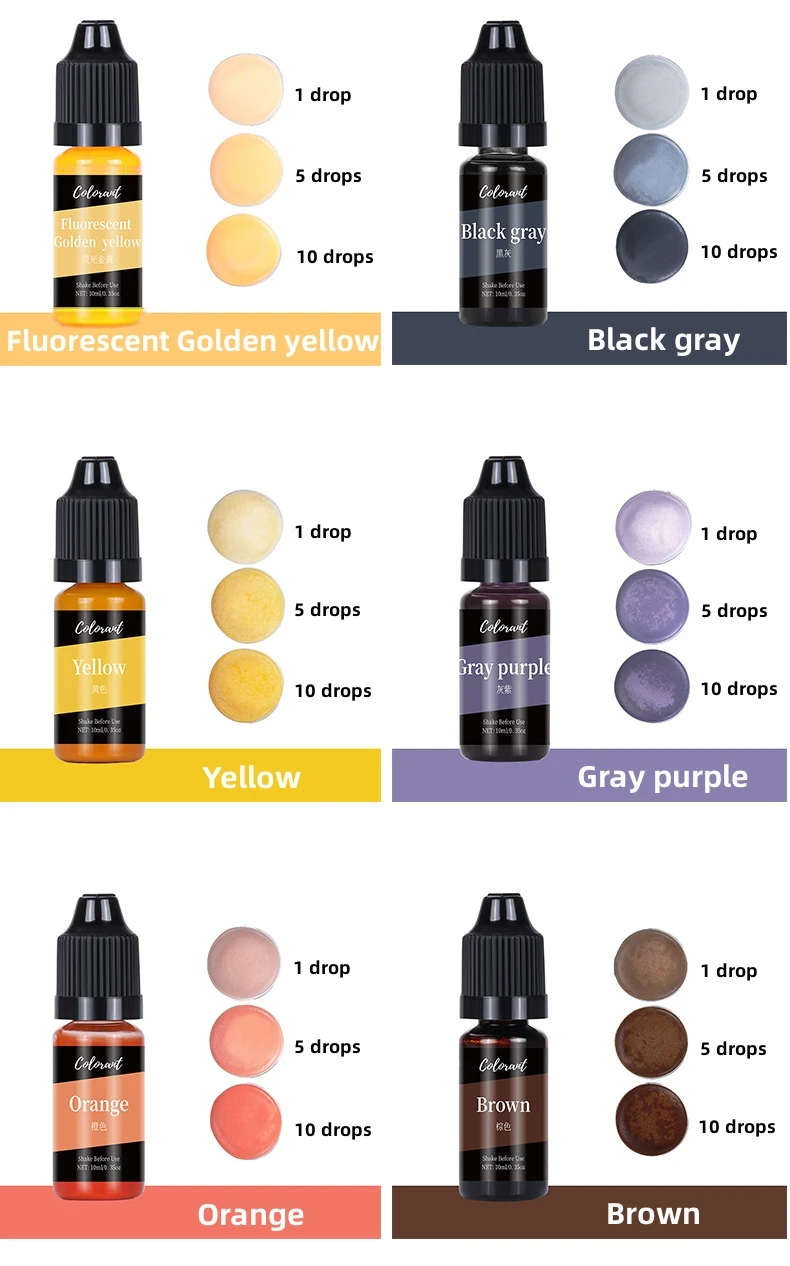 New Color Available 30 Colors Set Candle Dye Color Pigment Liquid Dyes ...