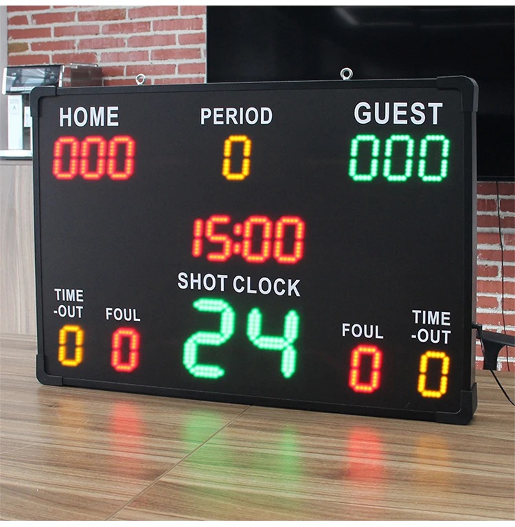 Cp043 Large Led Score Display Board 24s Countdown Digital Basketball ...