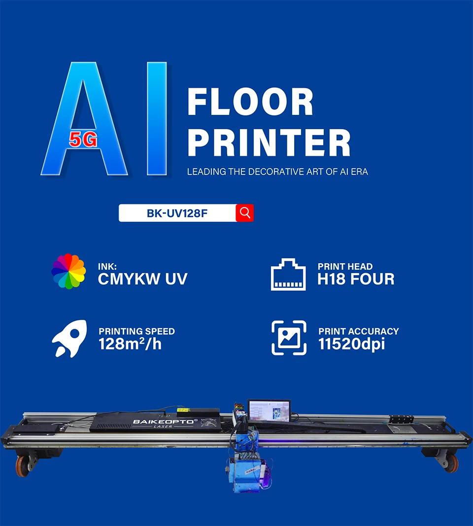 Wholesale 3D Smart CMYKW UV Inkjet Floor Printer for Ground ...