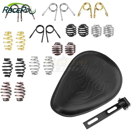 Racepro Motorcycle Driver Black Rider Spring Bracket Solo Seat For ...
