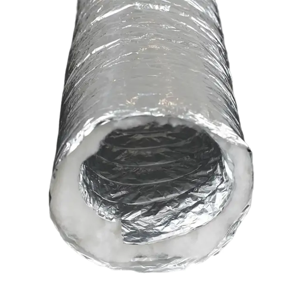 HVAC Air conditioner Insulated Flexible Polyester Duct Pvc Flex Ducting ...