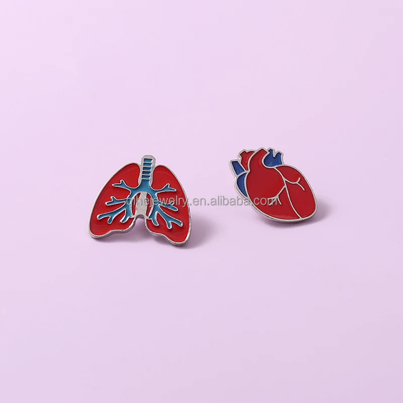Pulmonary Aortic Anatomy Medical Breast Pins Lapel Badge Care Jewelry ...