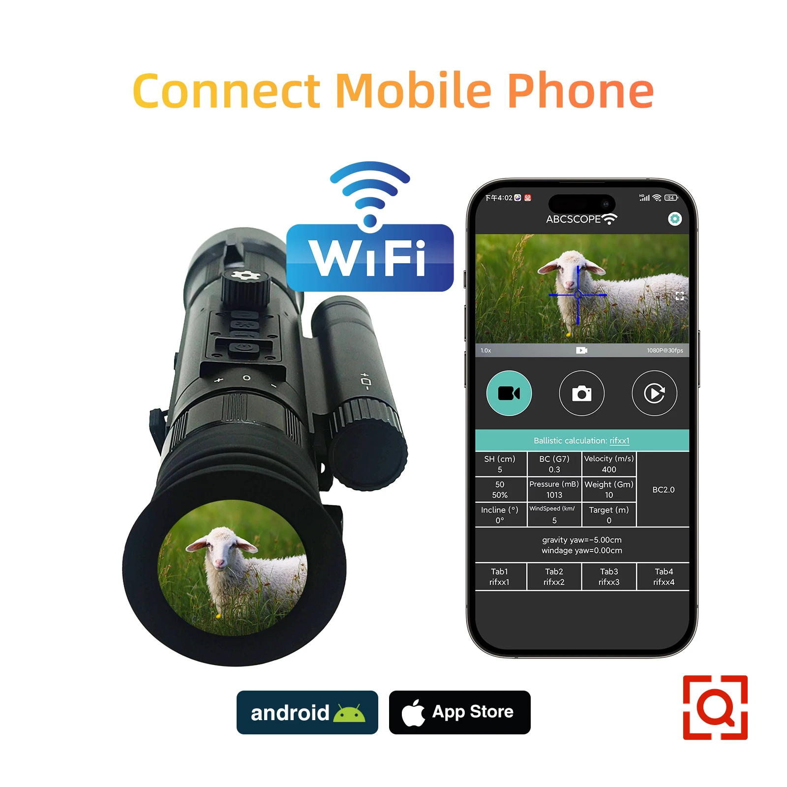 6x~48x Abc Scope Digital Night Vision Scope Camera With Oled Display ...