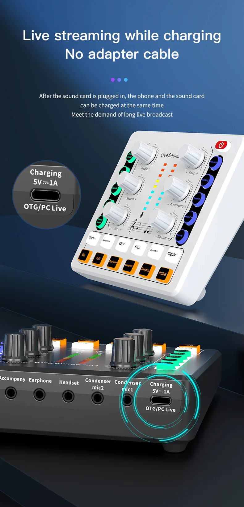 M8 Professional Live Sound Card - Enhance Your Broadcast