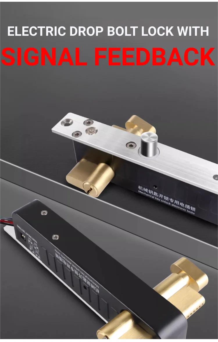 Electric Dropbolt Door Lock Key Mortise Lock Latch for Elevator Access ...